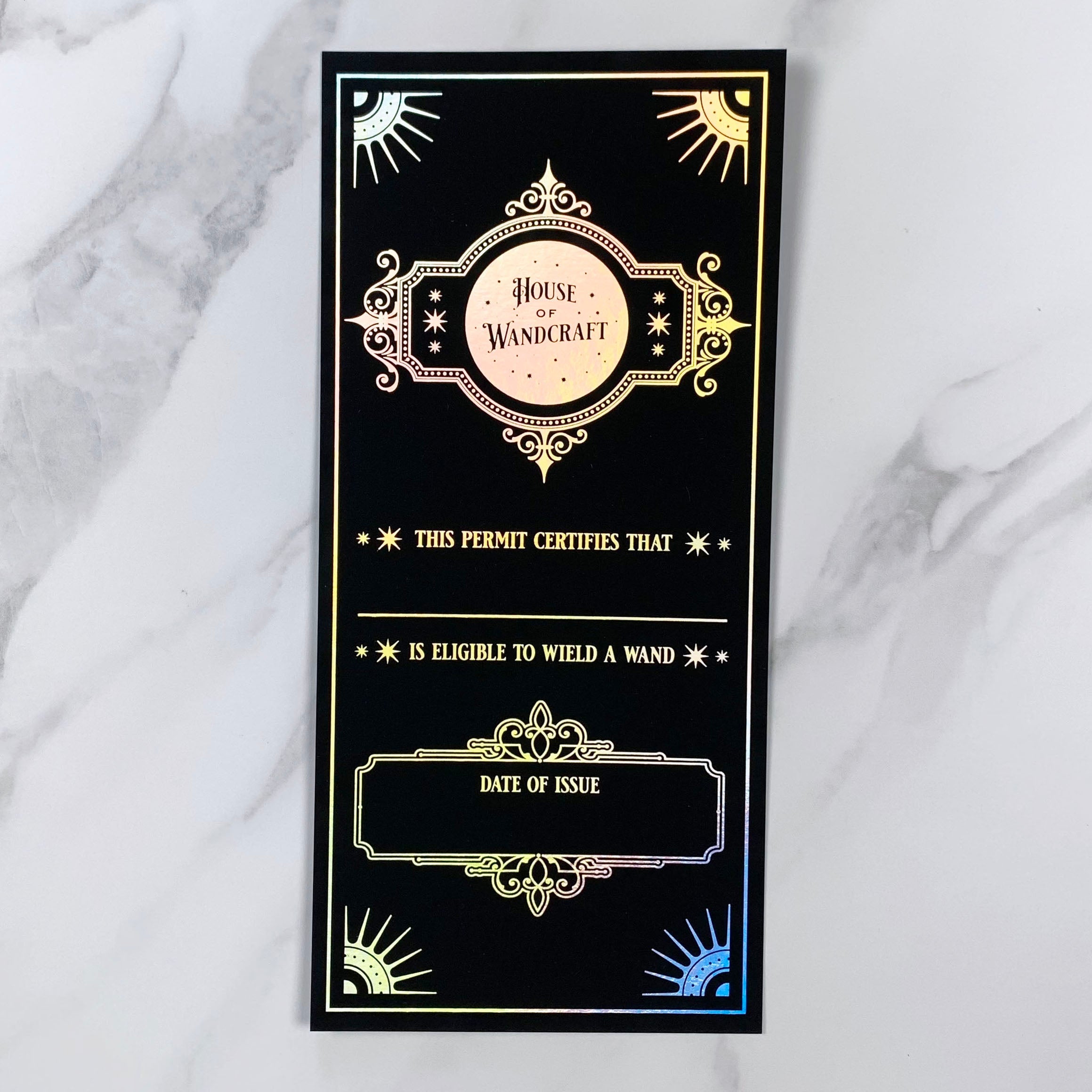 Holographic Wand Permit – House of Wandcraft